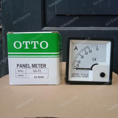 Jual OTTO Analog Ampere Meter SA72 SA-72 / Amper Meter Analog Original ...