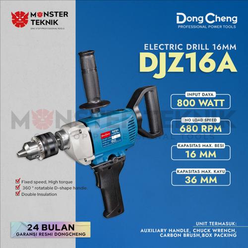 Jual Mesin Bor 16mm Dongcheng DJZ 16A 5/8" Drill 800W DJZ16A - Jakarta Pusat - Monster Teknik ...