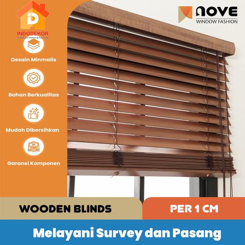 Jual Venetian Blind - Krey Kayu - Wooden Blind - Horizontal Blind ...