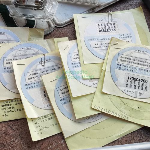 Jual Original Sticker JDM Parking Permitt Permit Parkir Japan - Grade B ...