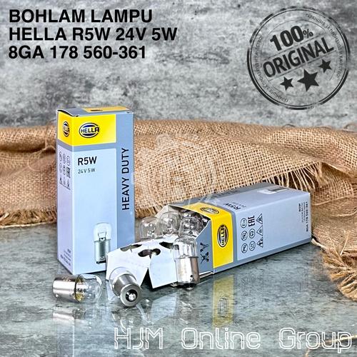 Promo BOHLAM HELLA R5W 24V 5W - LAMPU KECIL SEIN MUNDUR KAKI 1 ORIGINAL ...