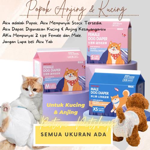 Jual Pampers Popok Anjing Dan Kucing Semua Ukuran Lengkap - Rotoro Pet ...