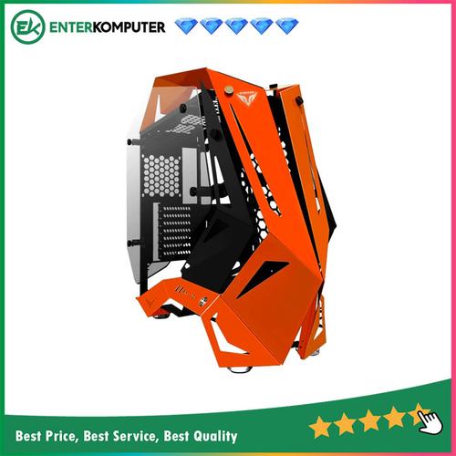 Promo Casing PRIME R-[CS] ORANGE BLACK - ATX ALUMUNIUM GAMING CASE ...
