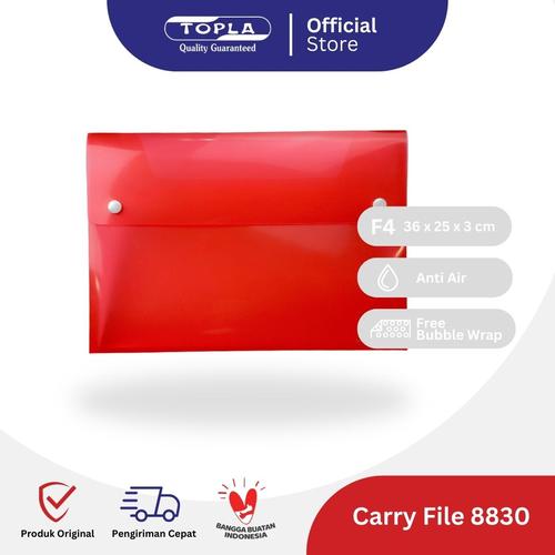 Jual Carry File 8830 Map Dokumen TOPLA ukuran Folio F4 Tebal 3 CM ...