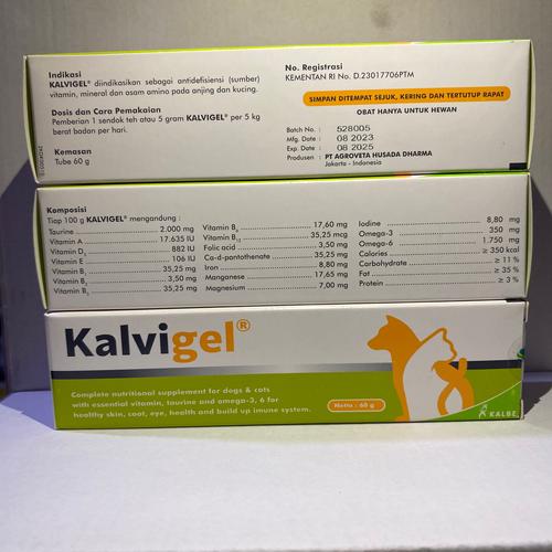 Jual Kalvigel 60 gr vitamin multivitamin kucing anjing spt nutriplus ...