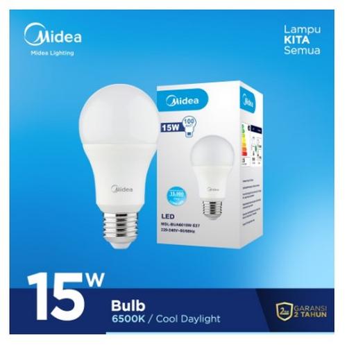 Jual Lampu Bulb Led Midea 15 Watt Putih 6500K - Putih - Kota Tangerang ...