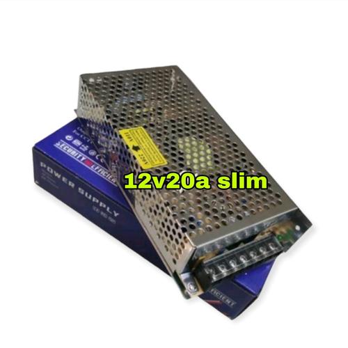 Jual power supply 12v 20a jaring slim psu switching 12v 20a tanpa fan slim - Jakarta Pusat ...