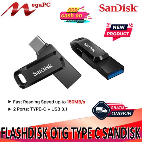 Jual FlashDisk OTG 32GB - 64GB - 128GB SanDisk Ultra Type C USB 3.0 ...