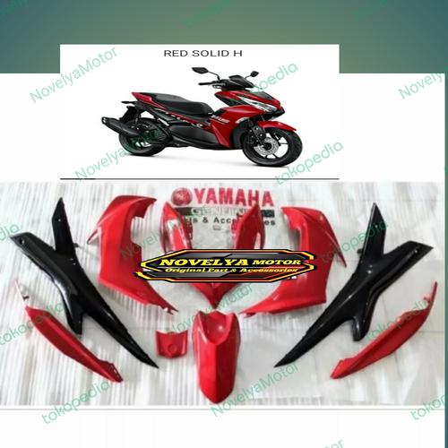 Jual COVER BODY HALUS FULL SET YAMAHA ALL NEW AEROX CONNECTED MERAH ORI ...