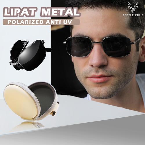 Jual Kacamata Sunglasses Polarized Pria Keren Bisa Lipat Kotak Metal ...