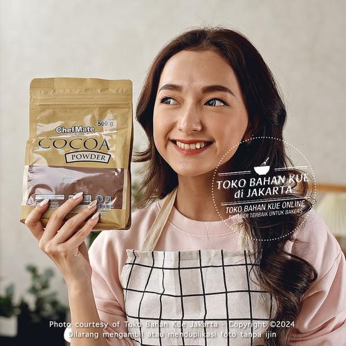 Jual Chefmate Pure Cocoa Powder 500gr Kemasan ASLI Red Brown Cokelat Bubuk Murni Premium Warna ...