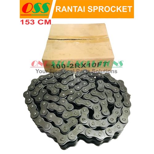 Jual RANTAI SPROCKET RS100-2 / ROLLER CHAIN RS 100 - 2 DOUBLE - Jakarta ...
