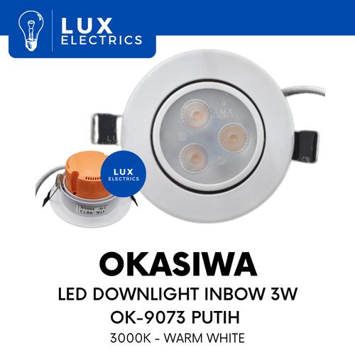 Jual Lampu LED Downlight Inbow IB 3W OKASIWA OK-9073 Putih/Warm White ...