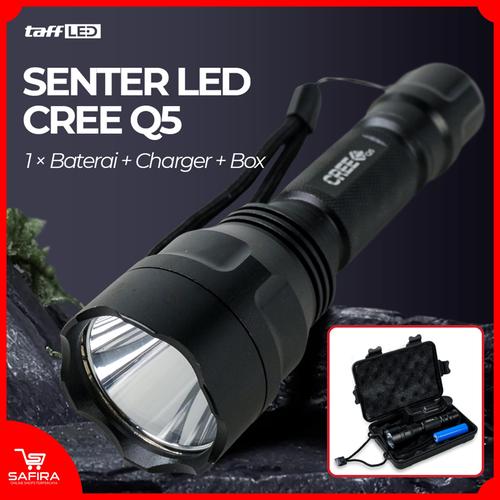 Jual TaffLED Senter LED Flashlight Waterproof Cree Q5 3800 Lumens - C8 ...