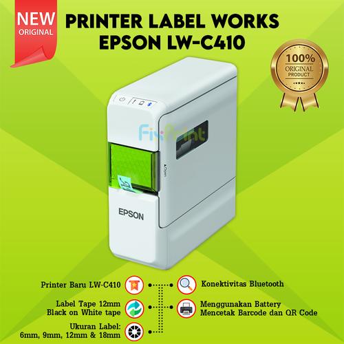 Jual Epson LabelWorks LW-C410 Portable Sticker Label Printer - iOS ...