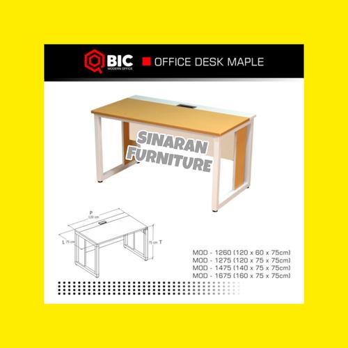 Jual Meja kantor MOD QBIC 1260 Meja staff Maple Meja kerja tanpa ...