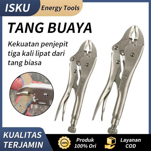 Promo ISKU Tang buaya bengkok vise grip locking plier curve -Tang jepit ...