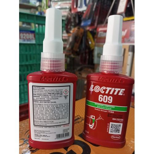 Jual LOCTITE 609 Henkel Retaining Compound Lem Bearing/Lem Shaft 50 ml ...