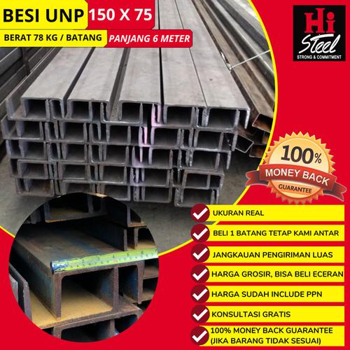 Jual Besi UNP 150 X 75 X 5.5mm X 6m - Kota Bekasi - Hi Steel Bekasi ...