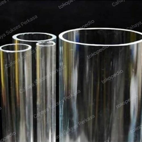 Jual pipa akrilik bening 1 inch panjang 1,5 meter /pipe acrylic clear ...