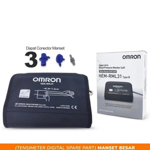 Jual Manset Tensimeter Jumbo Omron / Manset Tensi Omron Besar ( 32-42cm ...