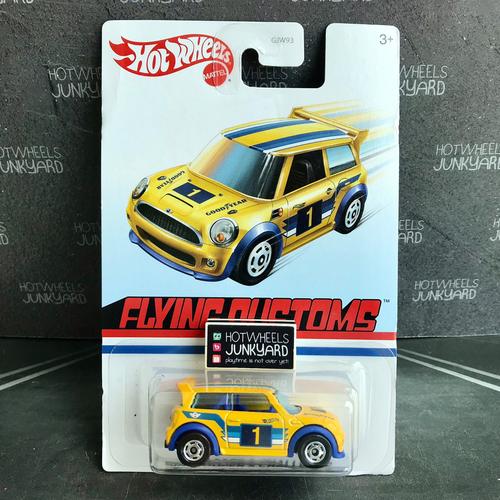 Jual Hot Wheels Mini Cooper S Challenge Flying Customs Yellow Rally Car ...