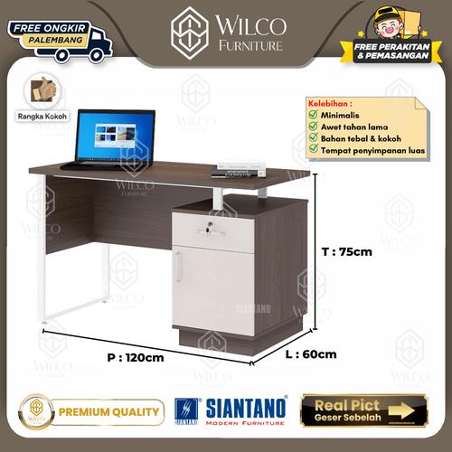 Jual Meja Kerja Siantano OT 156 / Meja Kerja Staf 1/2 Biro / Meja ...