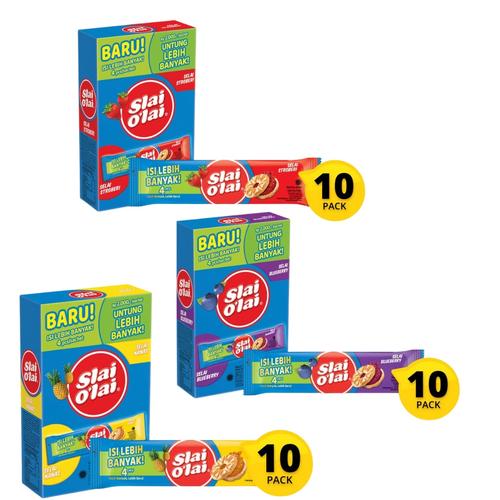 Jual Slai Olai 1 Box isi 10 sachet Rasa - Blueberry - Jakarta Pusat ...