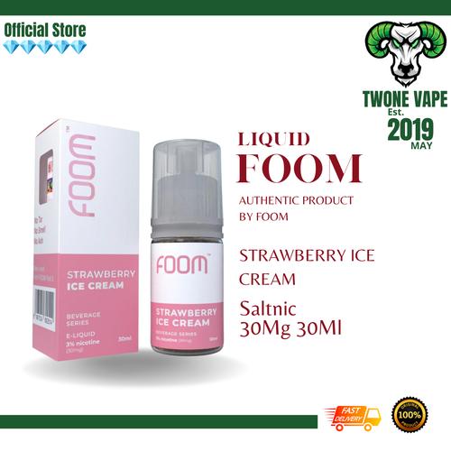 Jual Liquid Foom Strawberry Ice Cream Salt Nic 30ML by Foom Lab Global ...