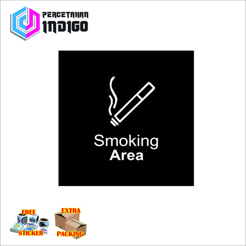 Jual sign akrilik acrylic smoking area type b - Kab. Bekasi ...