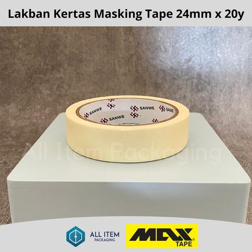 Jual Lakban Kertas Masking Tape 24mm x 20yard Isolasi Selotip Kertas ...