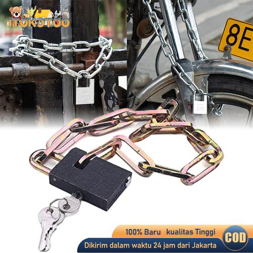 Jual 63cm Gembok Rantai Serbaguna Gembok Rumah Pagar Motor Sepeda ...