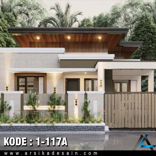 Jual DESAIN RUMAH UK. 10 X 14m KODE 1-117A (1 LANTAI) - ARSIKA DESAIN ...