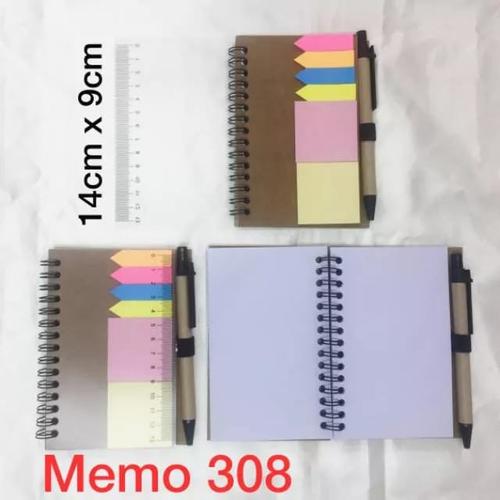 Jual Memo 308/Buku catatan/Memo post it/Bisa Custome Nama & Logo ...