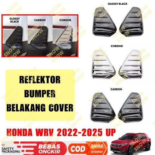 Jual Reflektor Cover Bumper Belakang Wrv 2022 2023 2024 Hitam Chrome ...