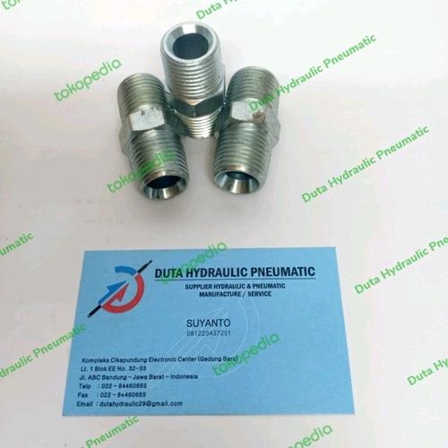 Jual DOUBLE NEPEL HYDRAULIC 3/4 MB" x 3/4 MB" DRAT NPT - 1/2" x 1/2" - Kota Bandung - Duta ...