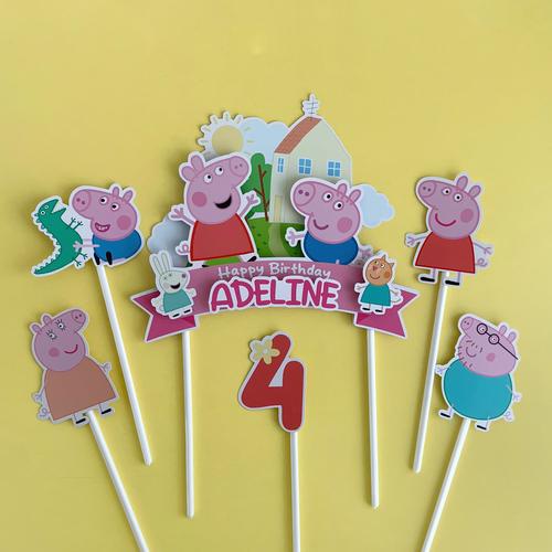 Jual Cake Topper 3D Karakter Peppa Pig Pepa Hiasan Tusukan Kue Ulang ...