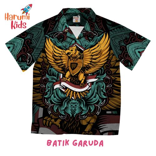 Jual Harumi kids - Kemeja Anak pattern - BATIK GARUDA - XS - Kab ...