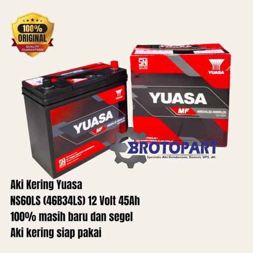 Jual Aki Mobil Yuasa NS60LS MF 46B24LS 12v 45Ah Accu kering original - Jakarta Timur - Brotopart ...