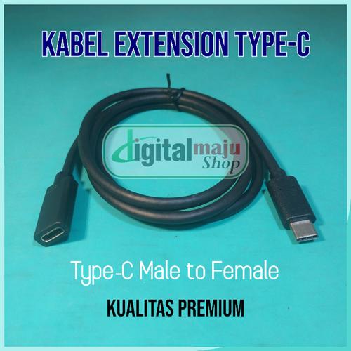 Jual Kabel Extension USB Type C Male To USB Type C Female Sambungan 1 ...