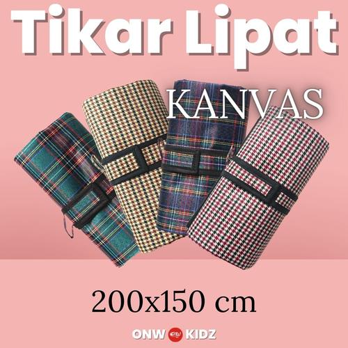 Promo Tikar Lipat Karpet Piknik Motif KANVAS 200 x 150 cm Waterproof ...