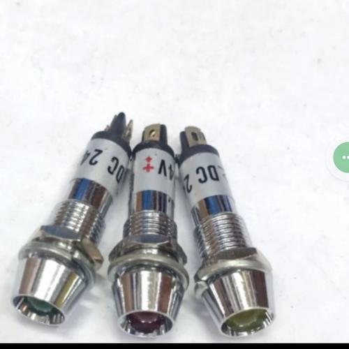 Jual Pilot lamp led besi 24vdc 24v 24 v 24volt 24 volt drat 8mm ...