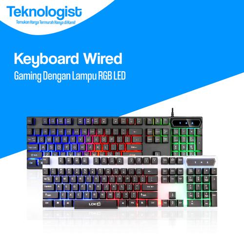 Promo Keyboard Gaming Dengan Lampu RGB LED - LDKAI R260 - Hitam ...