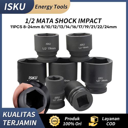 Jual Isku Mata Shock Impact Kunci Mata Sock Pukul 1/2 8~ 41 mm Impact ...