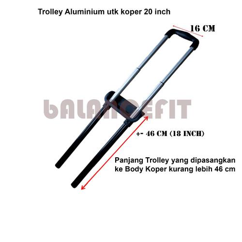 Jual Spare Part Trolley Koper ALuminium untuk koper yang berukuran 20 ...