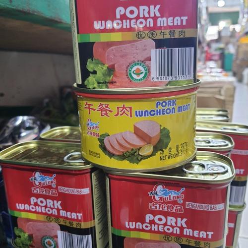 Jual gulong daging kaleng Ma ling gulong luncheon meat Maling 397gr ...