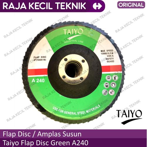 Jual Flap Disc / Amplas Susun / Amplas Tumpuk TAIYO Hijau / Green ...