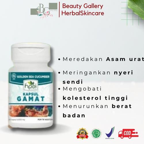 Jual GAMAT Kapsul ekstrak teripang emas Hni/ Hpai / 300mg / 60 capsule ...