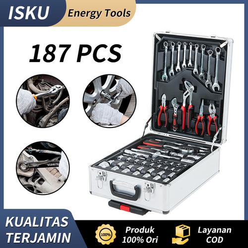 Jual ISKU Toolkit Set 187pcs /kunci shock set /kunci Bengkel motor ...