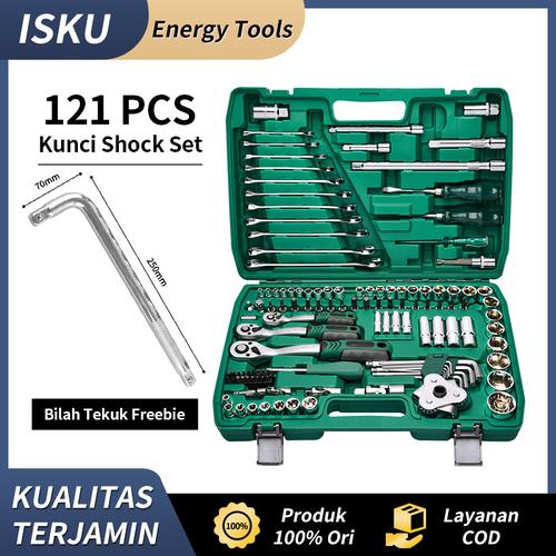 Jual Isku Tool kit 121 pcs 72gigi kunci shock set kunci pas ratchet Lengkap - 121pcs - Jakarta ...